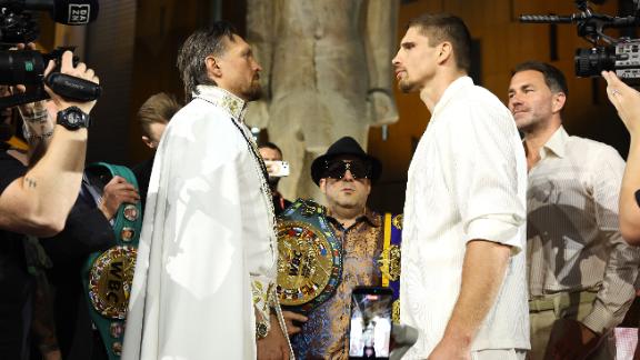 Usyk and Verhoeven face-off ahead of heavyweight clash - ESPN Video