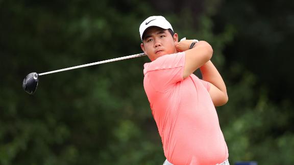 Tom Kim rolls in another birdie - ESPN Video