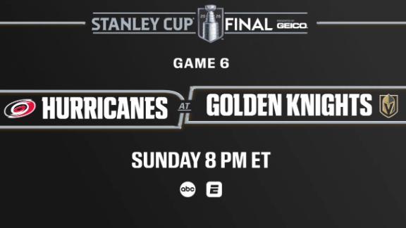 Watch Stanley Cup Final Game 6 on Sunday at 8 p.m. ET on ABC and ESPN ...