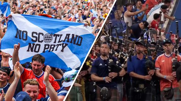 Scotland fans take over Miami Marlins game ahead of Brazil clash - ESPN ...