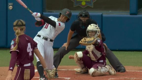 Lauren Allred hits RBI double for Texas Tech - ESPN Video