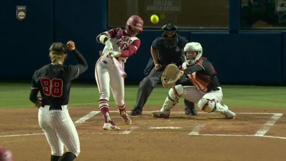 Kailey Wyckoff belts a homer for Arkansas - ESPN Video