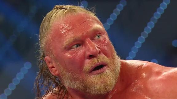 Brock Lesnar delivers 7th F5 to claim victory over Oba Femi - ESPN Video