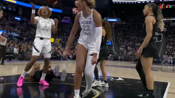 A'ja Wilson hits the basket - ESPN Video