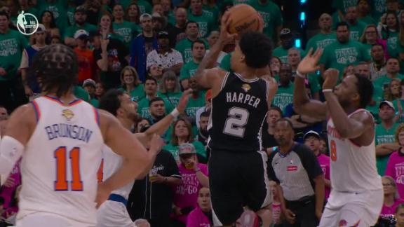 Dylan Harper's and-1 ignites the Spurs’ crowd - ESPN Video
