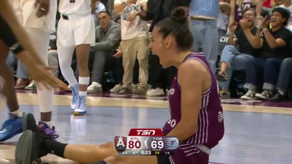 Maria Conde drains the shot - ESPN Video