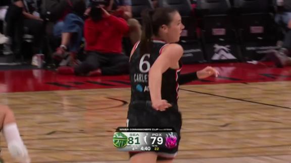 Bridget Carleton nails it from behind the arc - ESPN Video